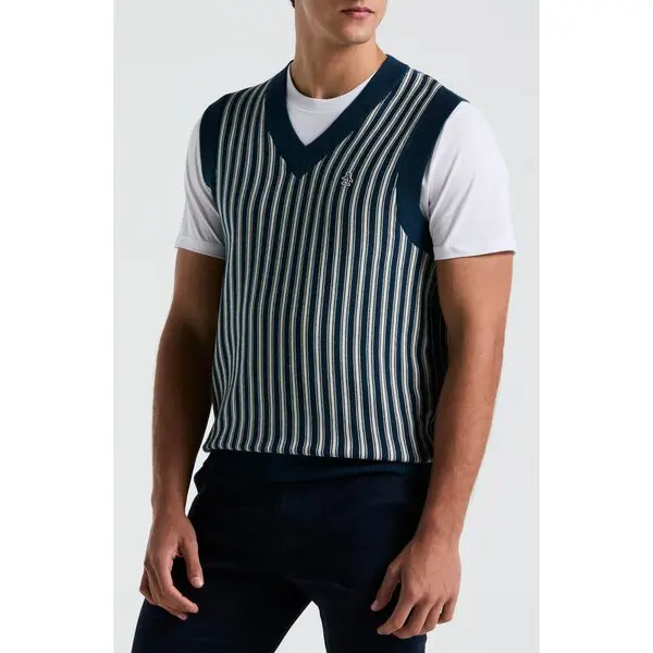 ORIGINAL PENGUIN Slim Fit Striped Sweater Vest