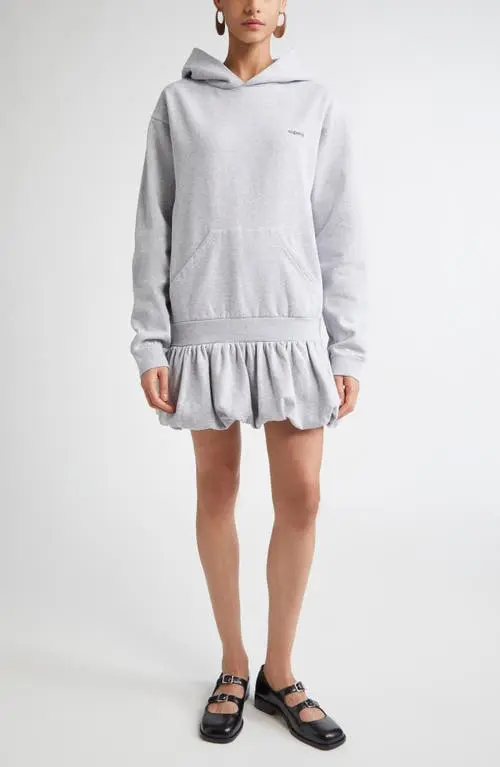 Coperni Basque Logo Bubble Hem Hoodie - Grey-black Print