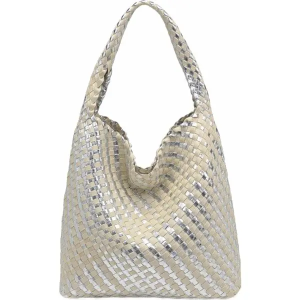 MODA LUXE Ellery Hobo - Silver Ivory