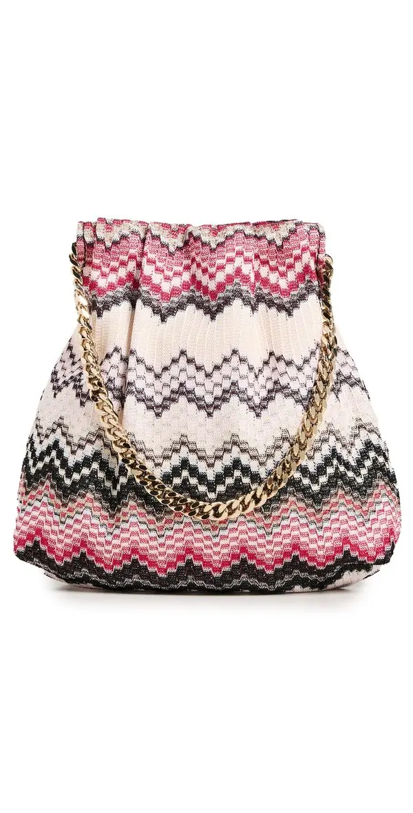 Missoni Drawstring Pouch With Chain Strap