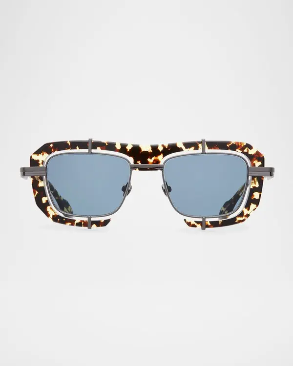 JW Anderson Geometric Aviator Sunglasses - Medium Tortoiseshell