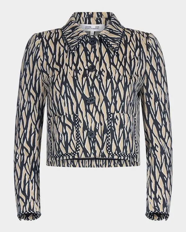 Diane Von Furstenberg Annalise Intarsia Jacket