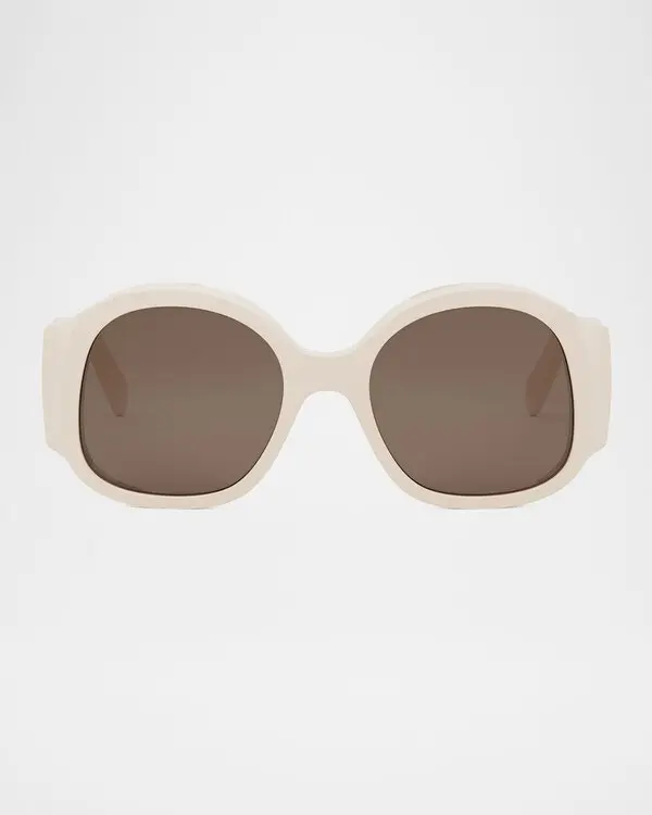 Celine Maxi Triomphe Round Sunglasses - Ivrybrn