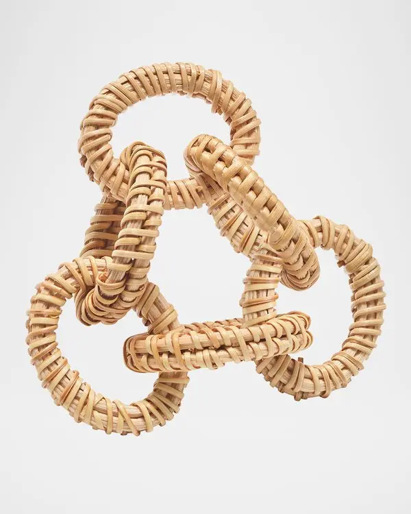KIM SEYBERT Rattan Link Napkin Ring - Natural