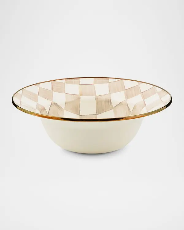 MACKENZIE-CHILDS Mocha Check Serving Bowl - One-color