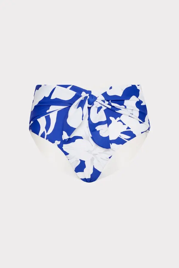 MILLY CABANA Lily Silhouette Tie Bikini Bottom