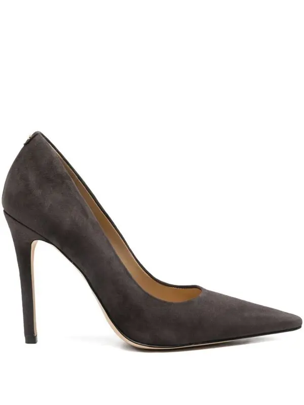 Michael Kors Suede Pointed Toe Pumps - Brown