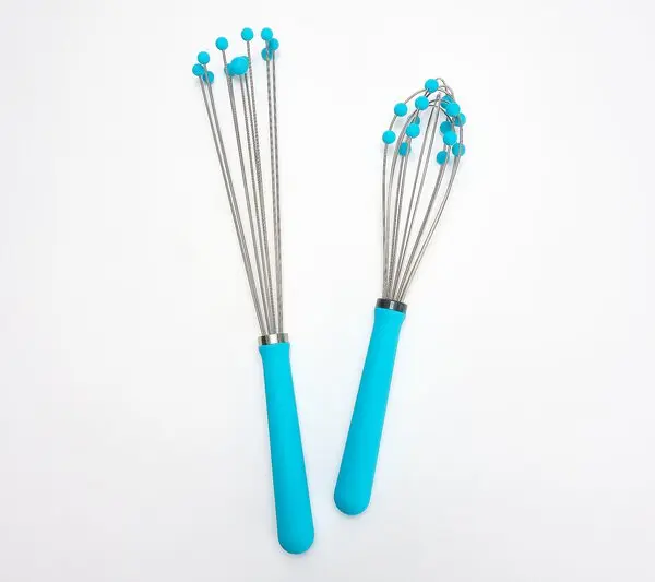 KOCHBLUME As Is S/2 Silicone Balloon And Ball Whisk Set