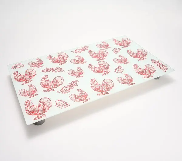 TEMP-TATIONS As Is Tempered Glass Countertop Tray
