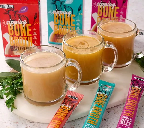 LONOLIFE 12 Single Serve Protein Packed Bonebroth Mixes