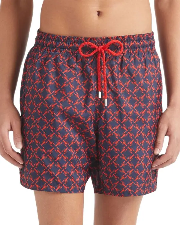 Vilebrequin Mahina Printed Swim Trunks - Navy