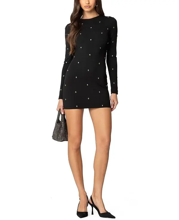 EDIKTED Solace Studded Mini Dress