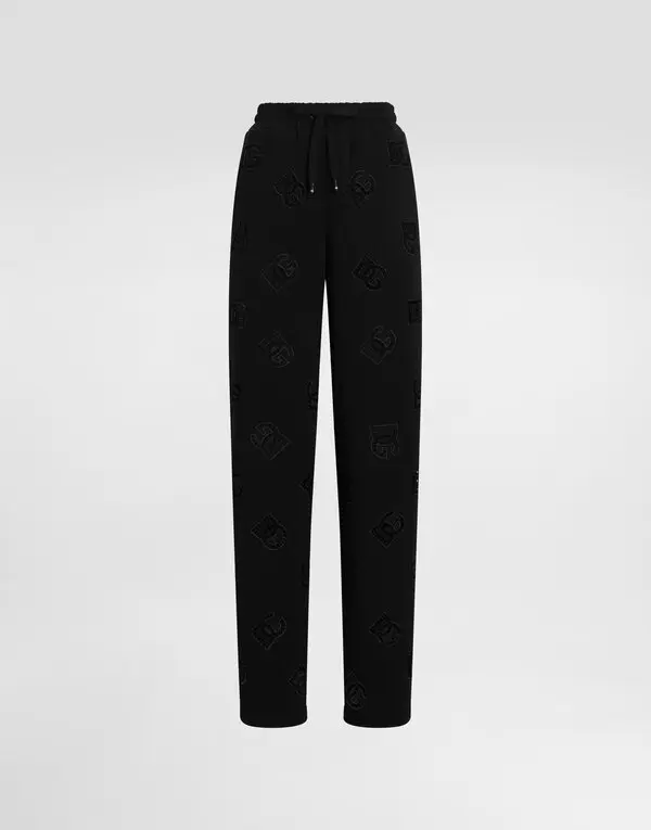 Dolce & Gabbana Jersey Jogging Pants With Cut-out Dg Logo