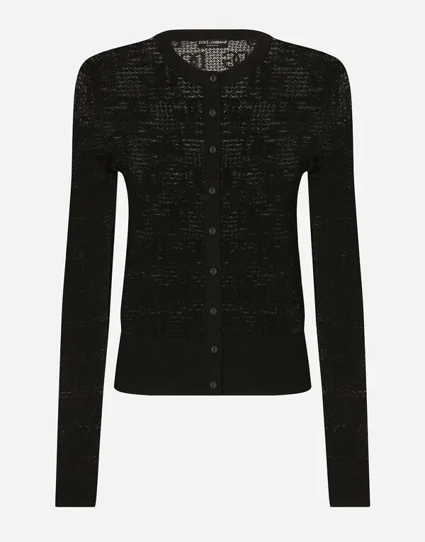 Dolce & Gabbana Viscose Cardigan With Dg Logo