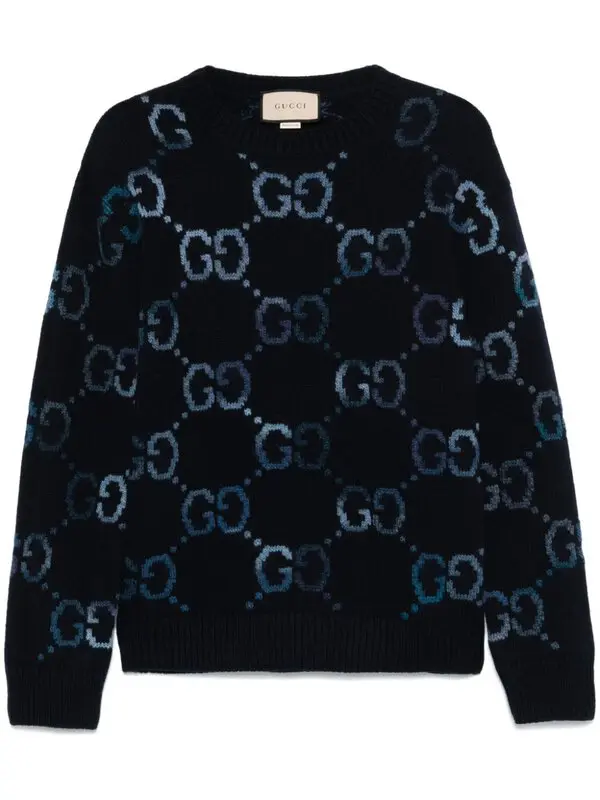 Gucci Navy Sweater with Crystal main image 0