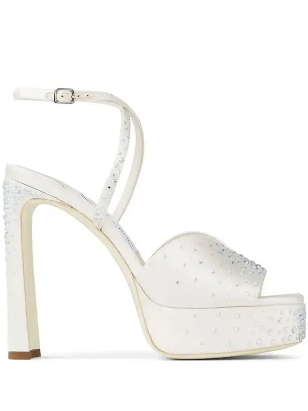 JIMMY CHOO 125mm Karli Sandals - Neutrals