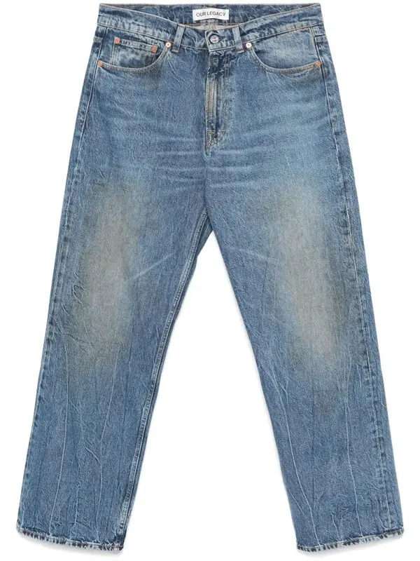 Our Legacy Third Cut Straight Leg Jeans - Blue