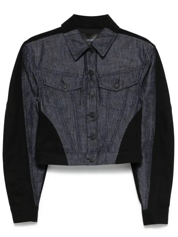 MUGLER Two-tone Denim Jacket