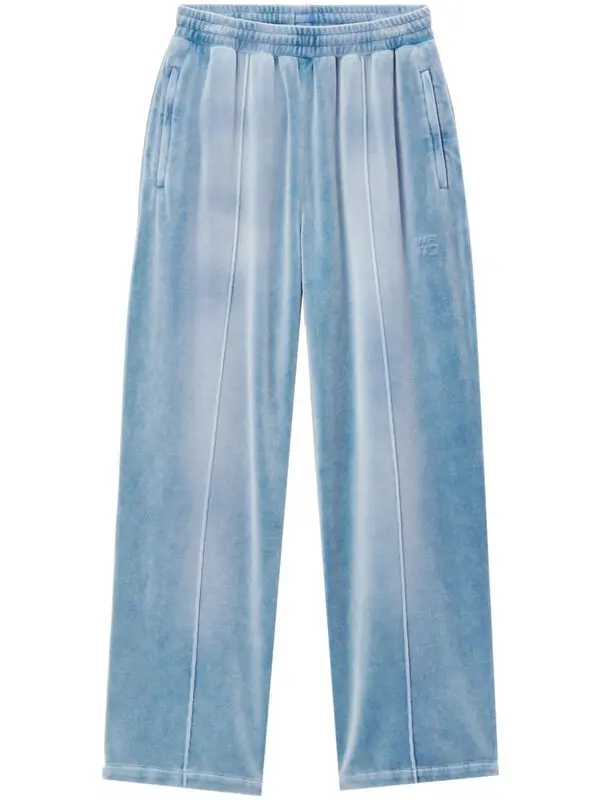 Alexander Wang Velvet Track Pants - Blue