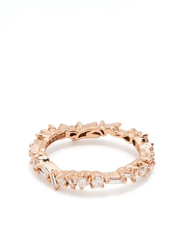 SUZANNE KALAN 18k Rose Gold Diamond Ring