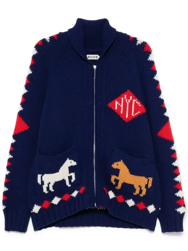 BODE Corral Cardigan - Blue