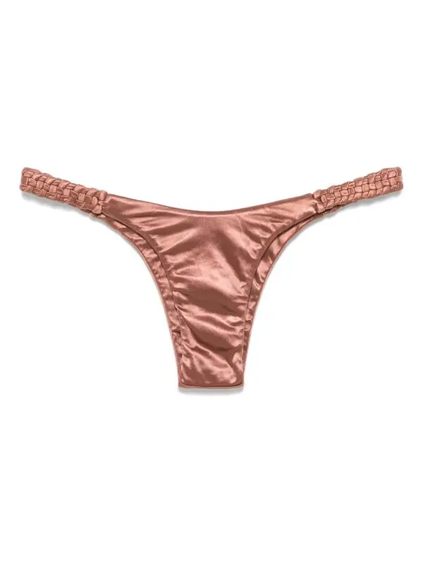 ISA BOULDER Highweave Bikini Bottom - Brown