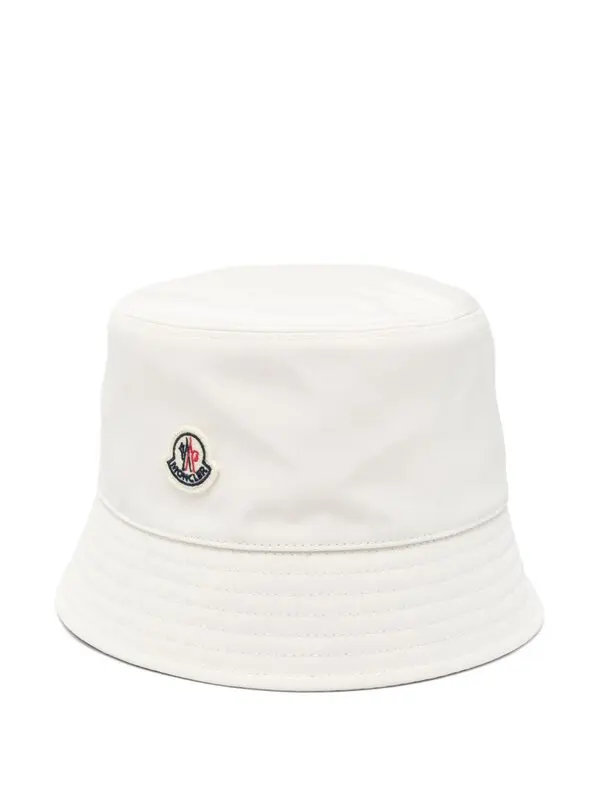 Moncler Appliqué Bucket Hat - Neutrals