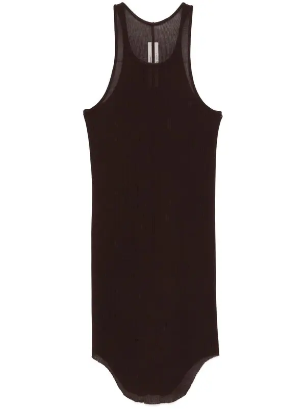 Rick Owens Fine-ribbed Tank Top - Brown