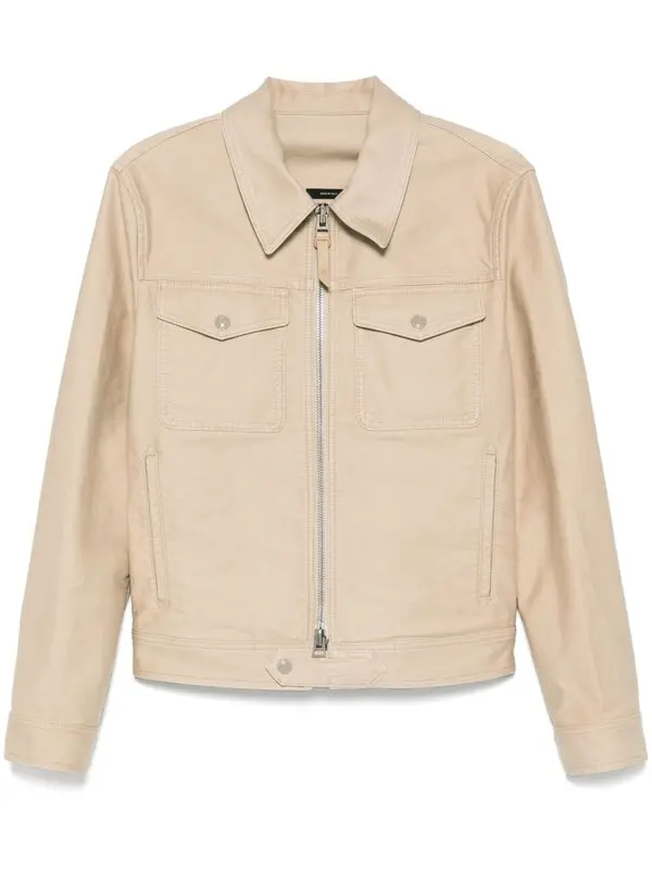TOM FORD Gabardine-weave Jacket - Neutrals