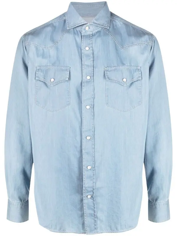 Brunello Cucinelli Denim Shirt - Blue