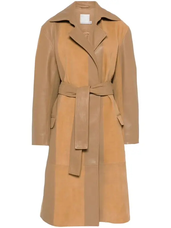 Christopher Esber Leather Overcoat