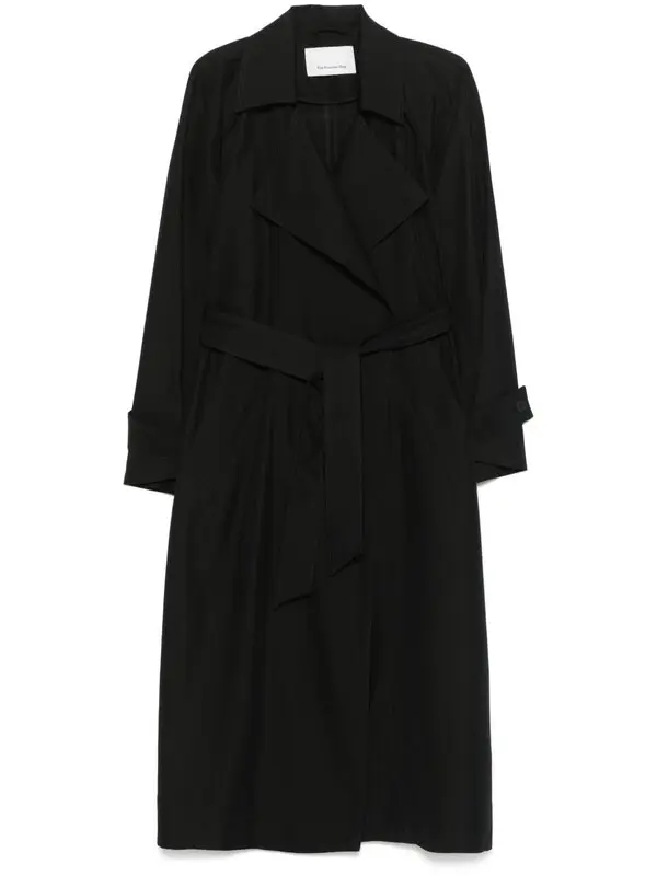 THE FRANKIE SHOP Astoria Belted Coat - Black