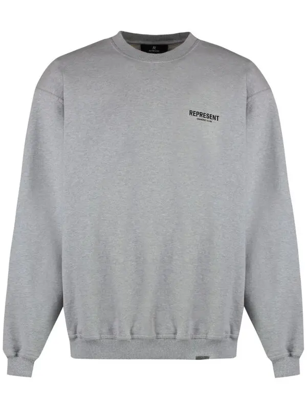 REPRESENT Logo-printed Sweatshirt - Grey