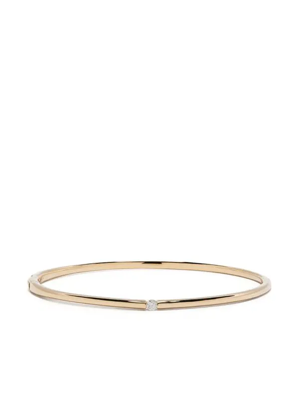 PERSEE 18kt Yellow Zeus Diamond Bangle Bracelet - Gold