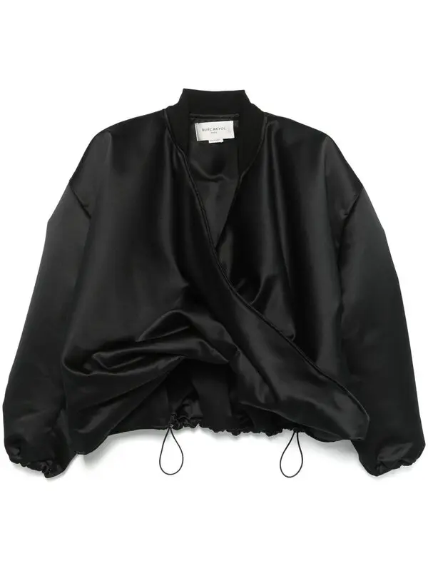 Burc Akyol Satin Bomber Jacket