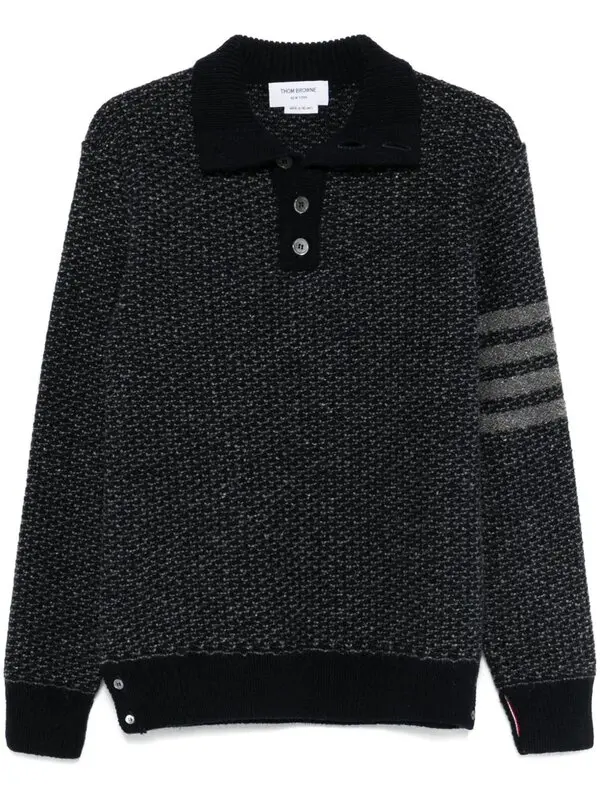 Thom Browne 4-bar Tweed Sweater