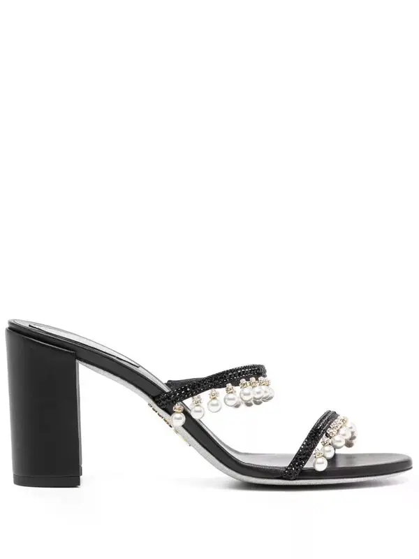 Rene Caovilla Embellished Heeled Sandals