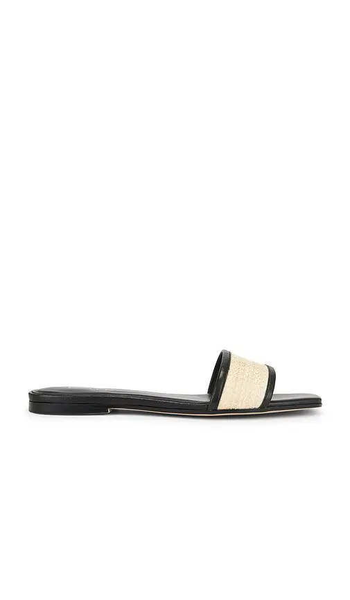 Raye Hillie Sandal - Raffia & Black