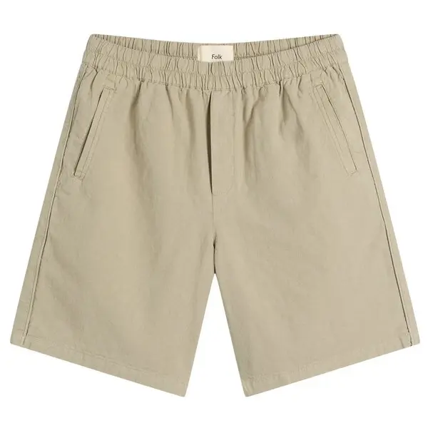 Folk Linen Assembly Shorts - Sage