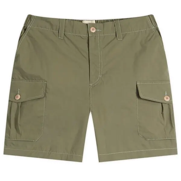 Folk Utility Shorts - Dark Sage