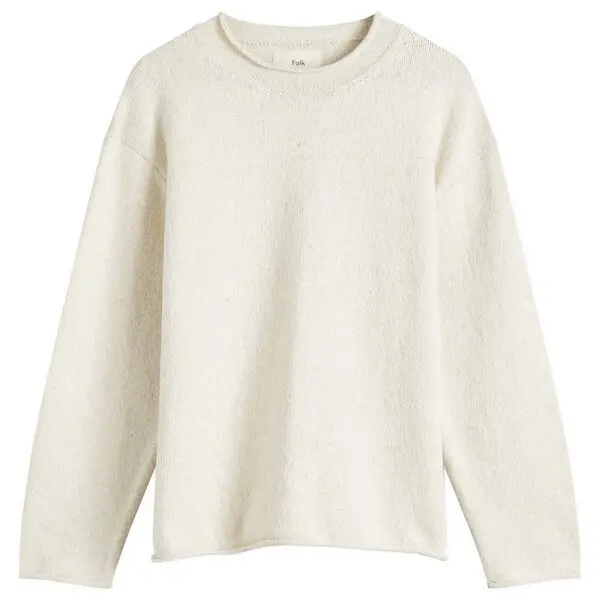 Folk Slouch Sweatshirt - Ecru