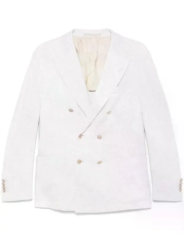 Eleventy Double-breasted Blazer - Grey