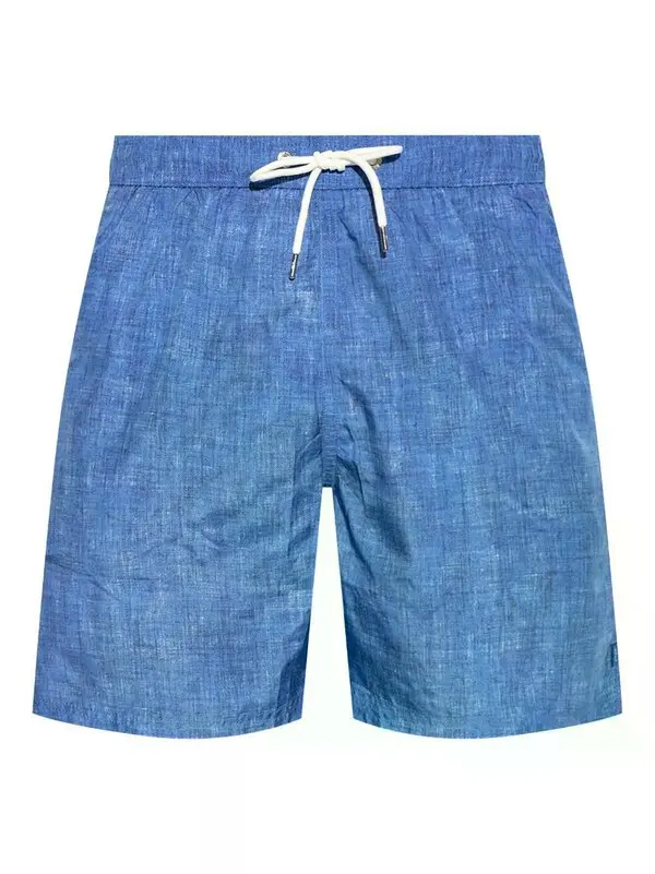 Paul & Shark Charm-detail Swim Shorts - Blue