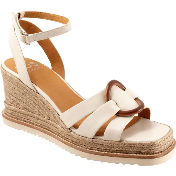 EOS FOOTWEAR Zeline Platform Wedge Sandal - Bone