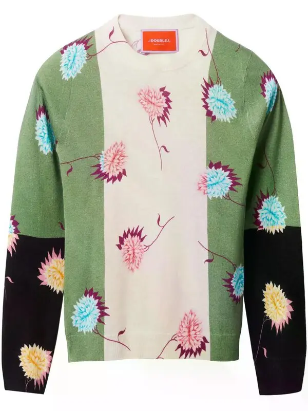 La DoubleJ Floral-print Sweater