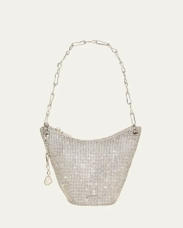 Cult Gaia Elisa Rhinestone Wristlet - Clear