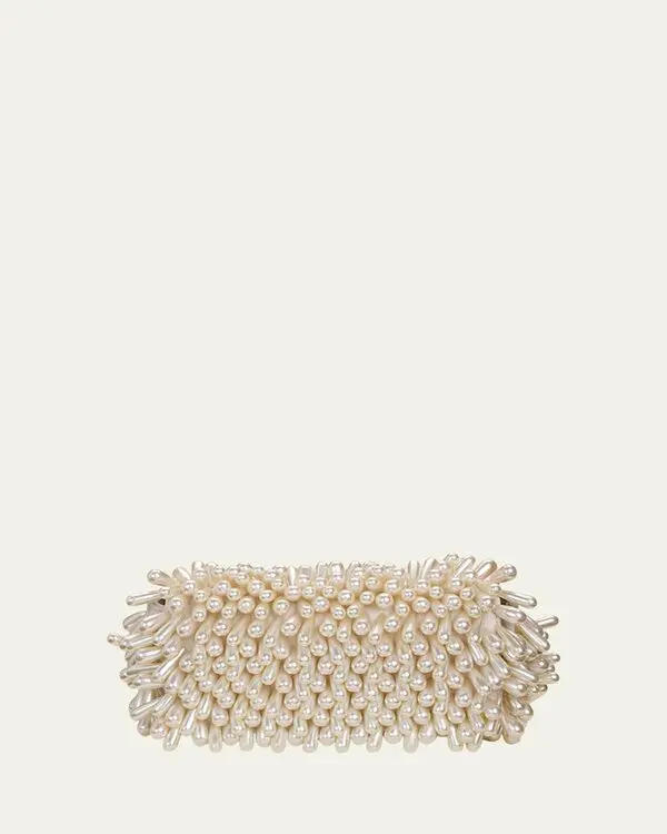 Cult Gaia Perla Beaded Shoulder Bag