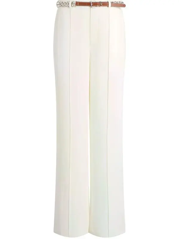 Cinq À Sept Rhinestone Belted Trousers
