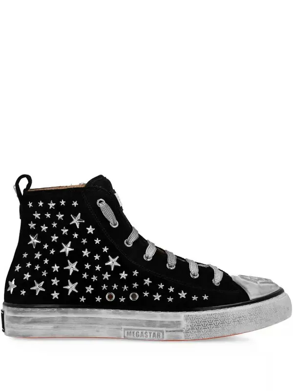 Philipp Plein Hi-top Studded Sneakers