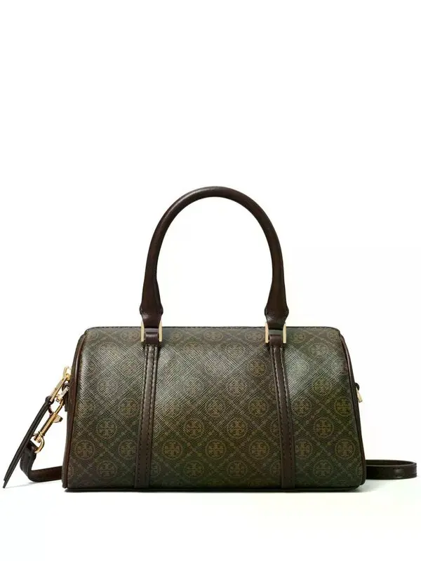Tory Burch Mini T Monogram Barrel Tote Bag - Brown